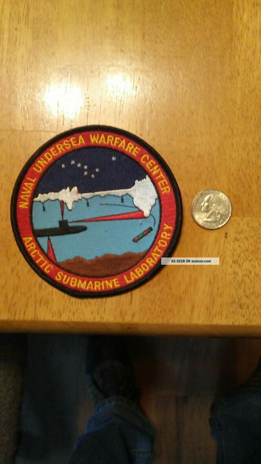 Vintage Naval Undersea Warfare Center Sew On Patch | #319191