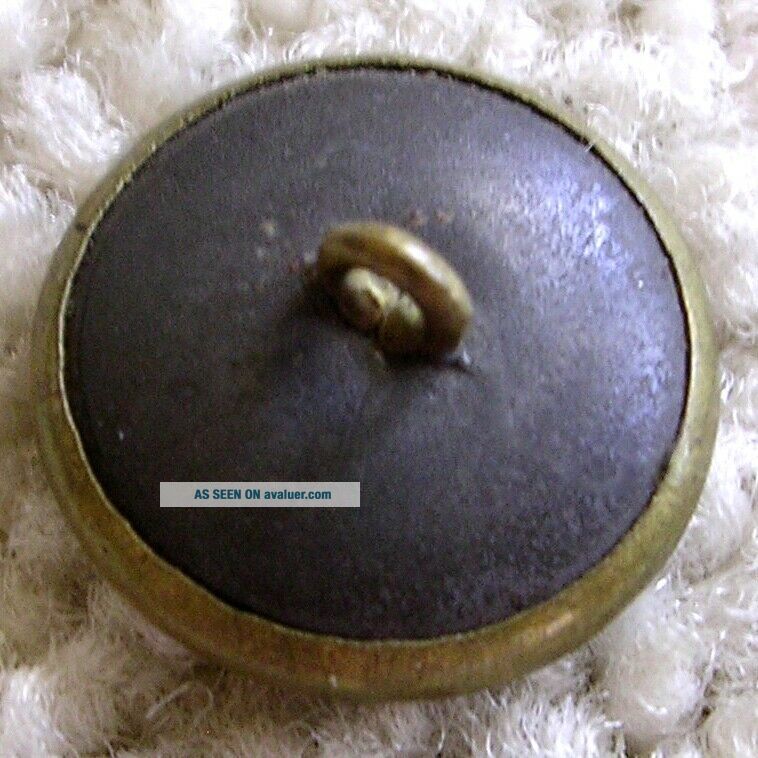 Delightful Antique Concave Gilded Satyr And Goat Button | #322511