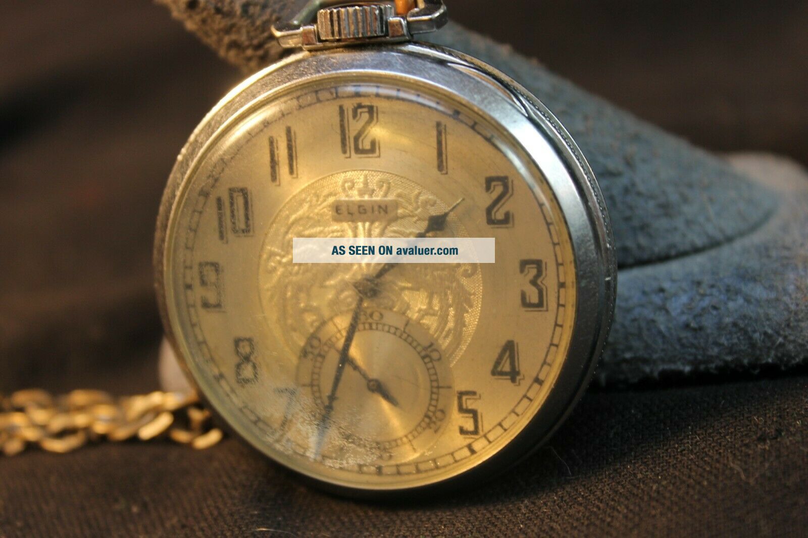 ANTIQUE ELGIN PHOENIX BIRD ON FACE DEFIANCE CASE POCKET WATCH | #325293