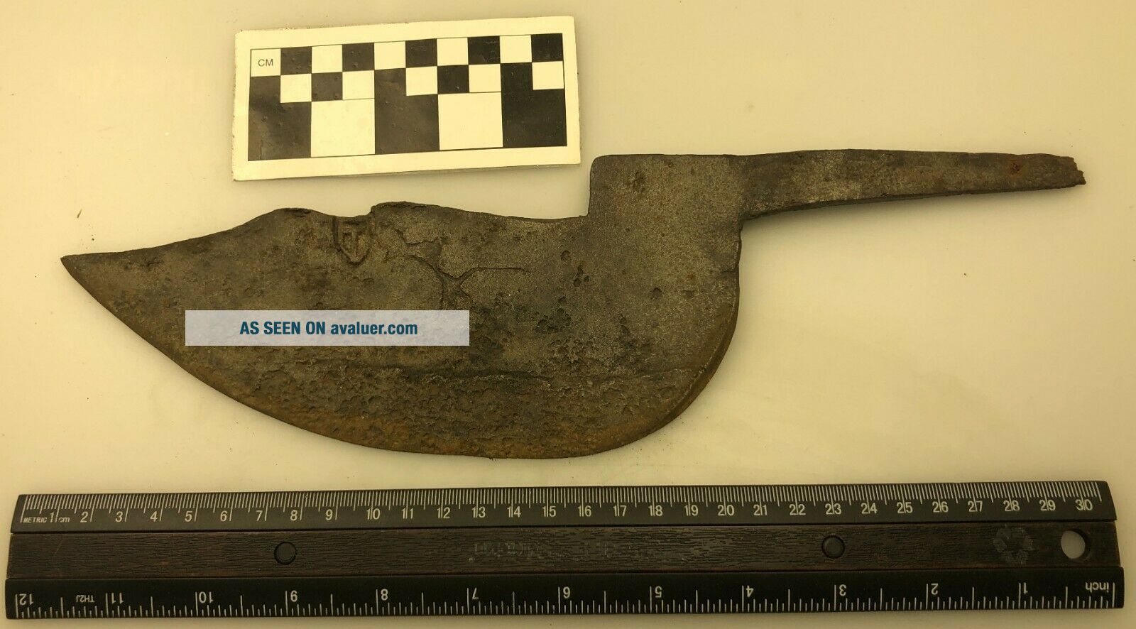 Medieval Artifact Iron Pole Weapon With Makers Mark 15th To 16th ...