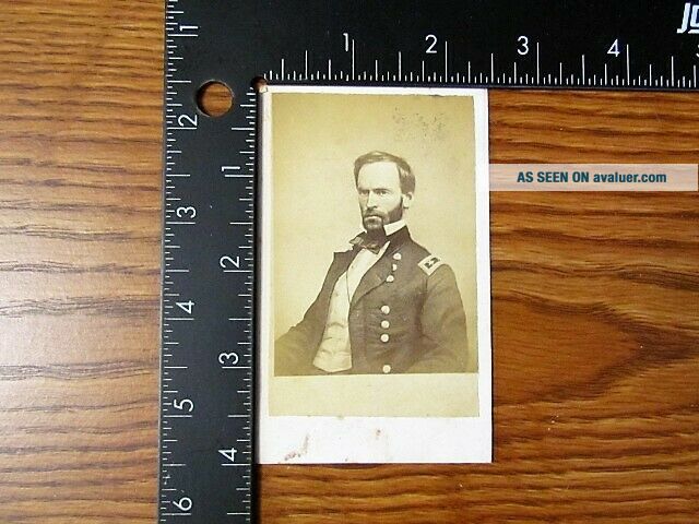 Civil War General William Tecumseh Sherman Cdv Photo From Louisville ...