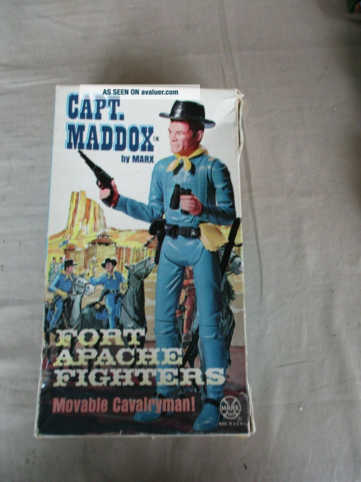 VINTAGE 1967 MARX CAPT. MADDOX FORT APACHE FIGHTERS W/ACCESSORIES AND ...