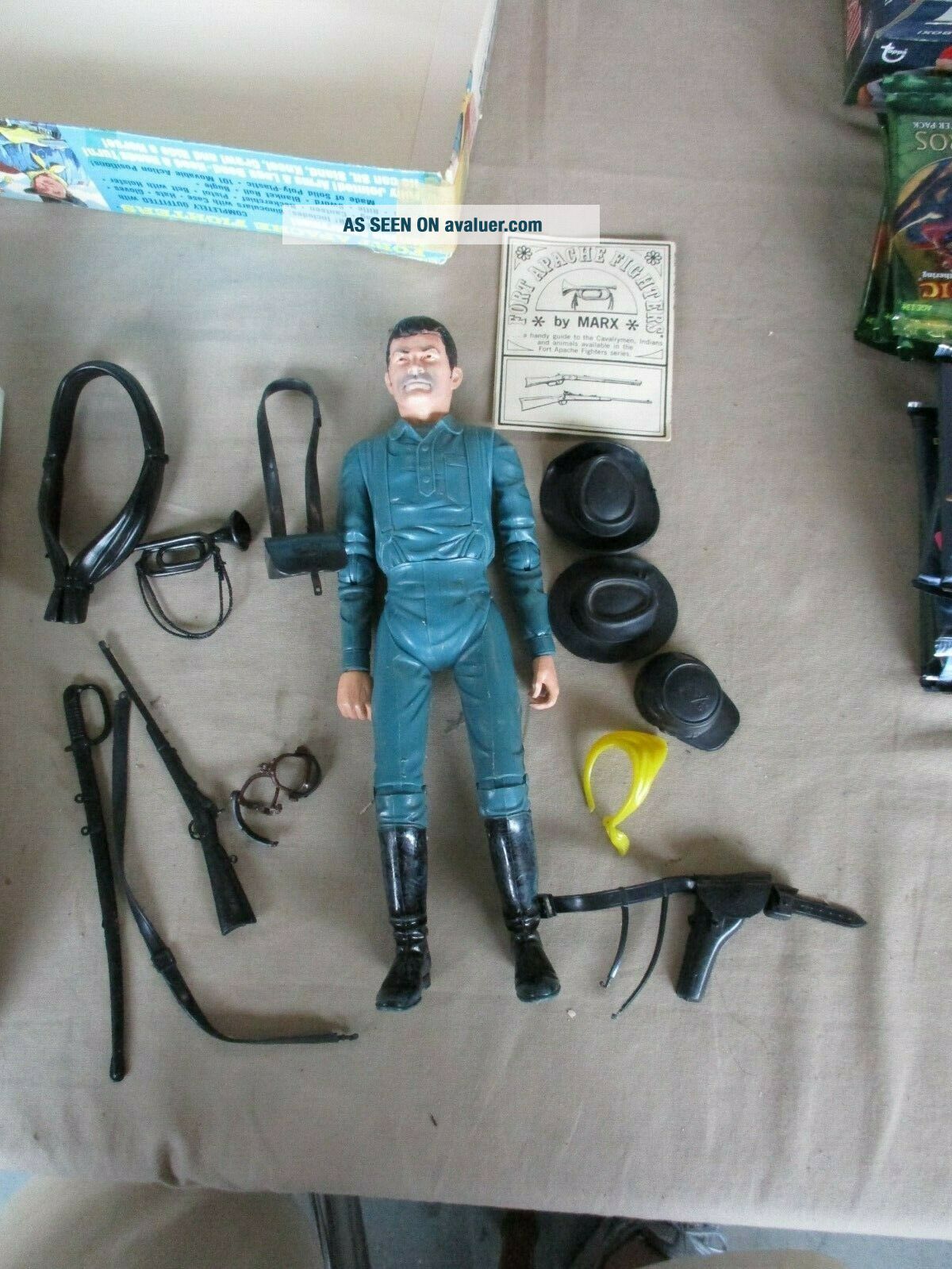 VINTAGE 1967 MARX CAPT. MADDOX FORT APACHE FIGHTERS W/ACCESSORIES AND ...