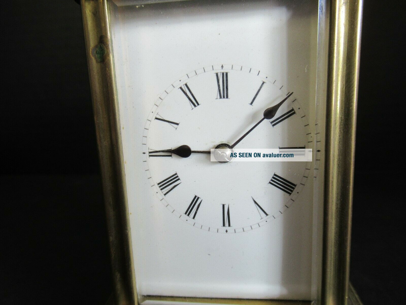ANTIQUE FRENCH CARRIAGE CLOCK 1159 WITH BEVEL GLASS | #341535