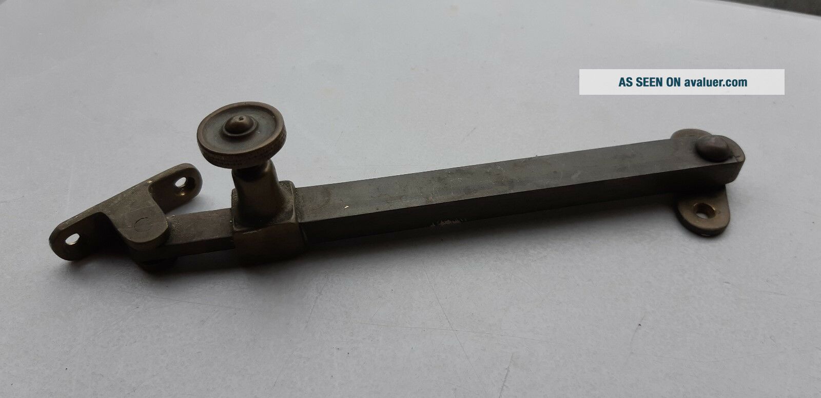 ANTIQUE CASEMENT WINDOW BRASS ARM STAYS | #342459