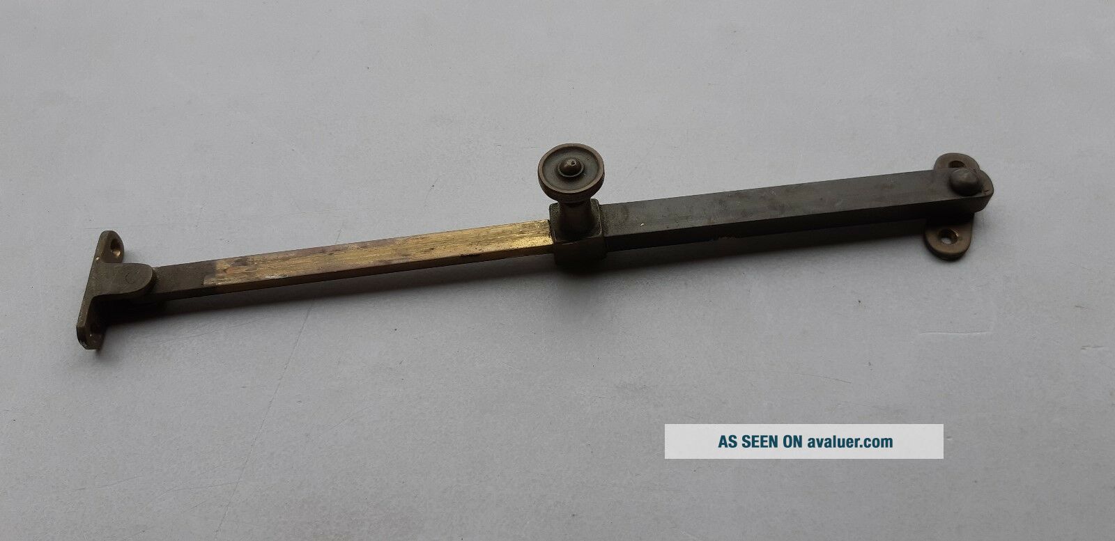 ANTIQUE CASEMENT WINDOW BRASS ARM STAYS | #342459