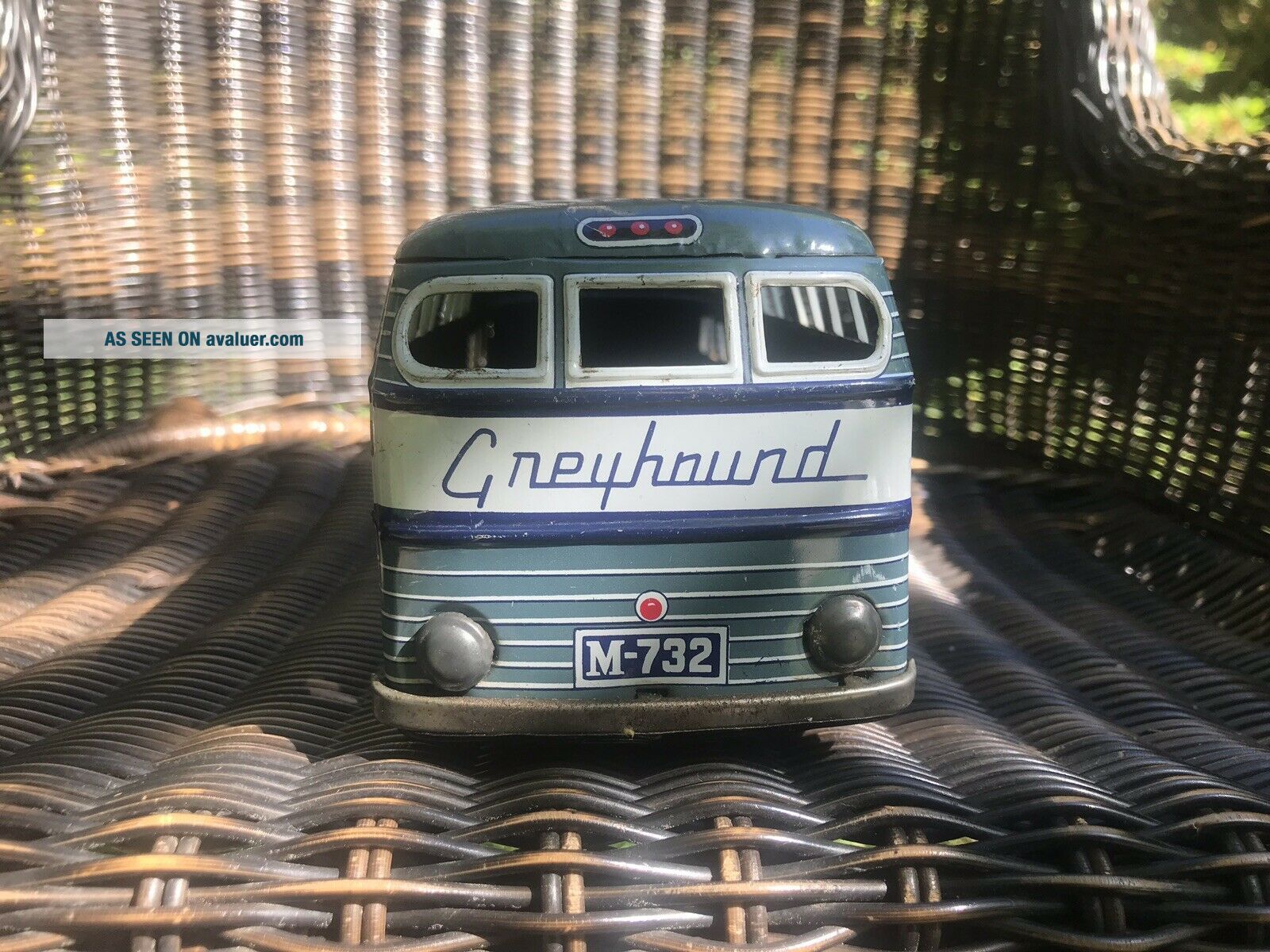 Vintage Greyhound Lines Express Scenicruiser M - 732 Friction Tin Toy ...