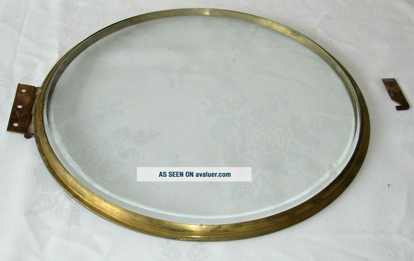 12in Antique Fusee Clock Bezel With Bevelled Glass | #355366