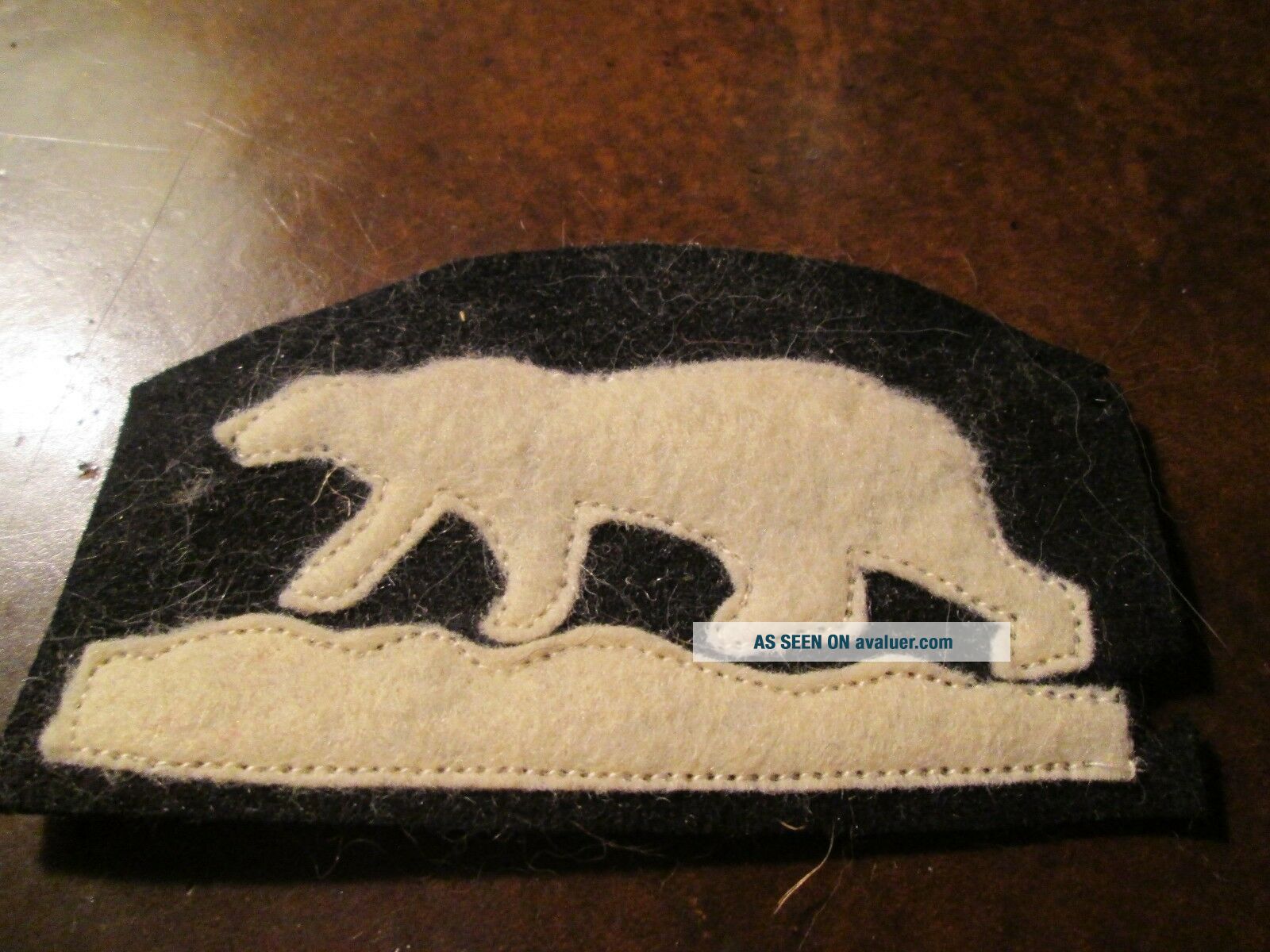 WWI US Army North Russia Polar Bear Patch AEF Wool | #355961