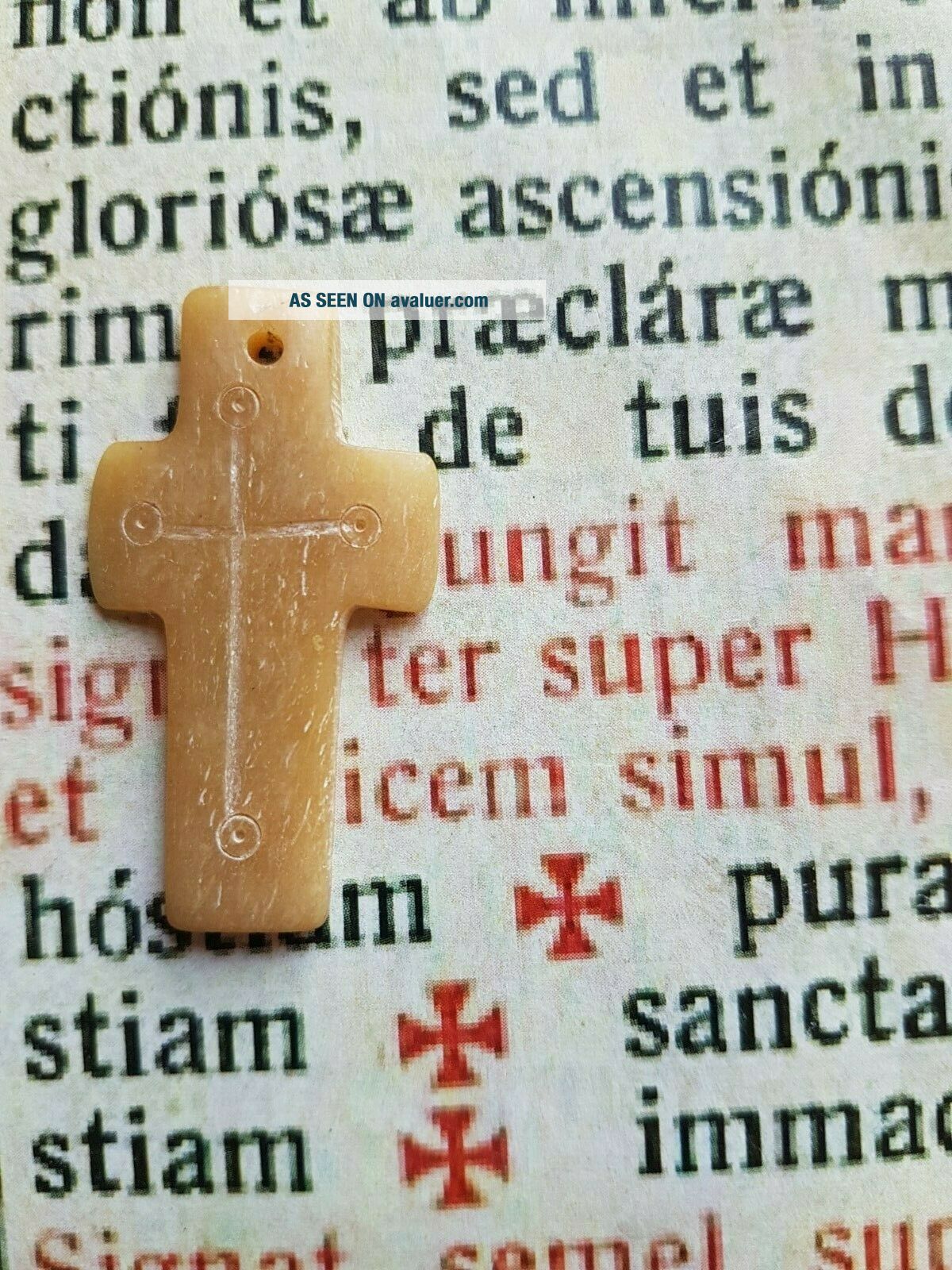 RARE ANCIENT CROSS : Engraved Made Of Bone - Rome 1796 - Pendant And ...