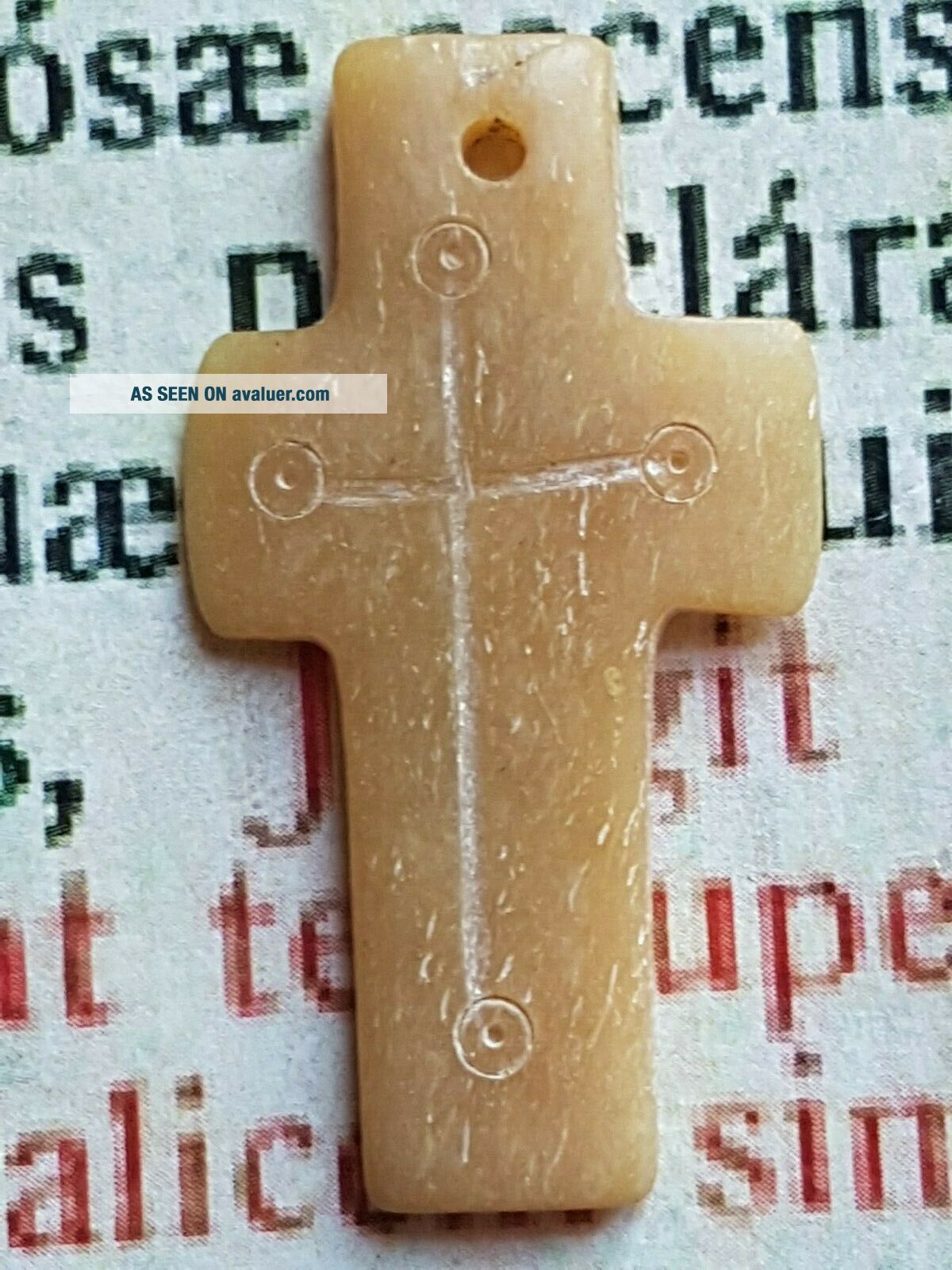 RARE ANCIENT CROSS : Engraved Made Of Bone - Rome 1796 - Pendant And ...
