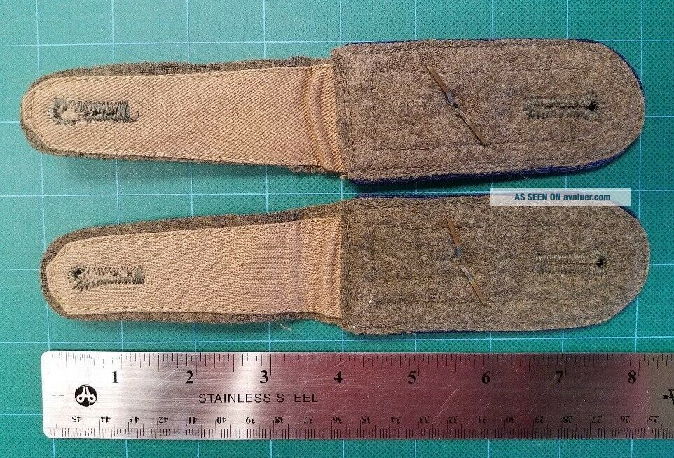 WW2 German RAD Labor Corp Medical Shoulder Boards Straps Pair Insignia ...