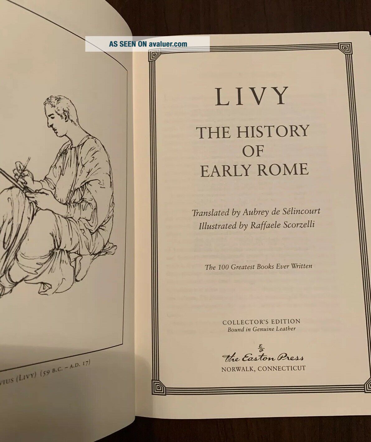Ancient Roman Writers Livy And Virgil From Easton Press | #395412