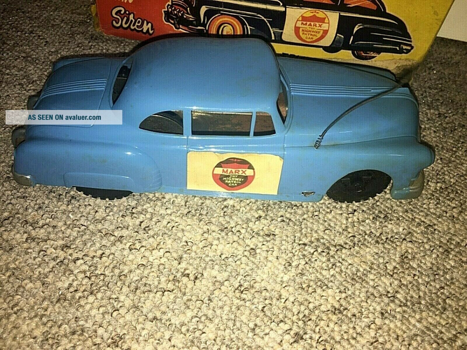 VINTAGE MARX HIGHWAY PATROL CAR FRICTION MOTOR NO524 RARE | #397274