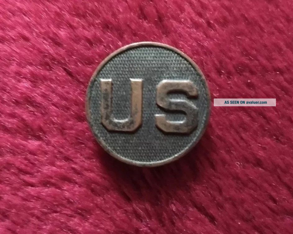 WWI Era US Army EM US Collar Insignia | #406907