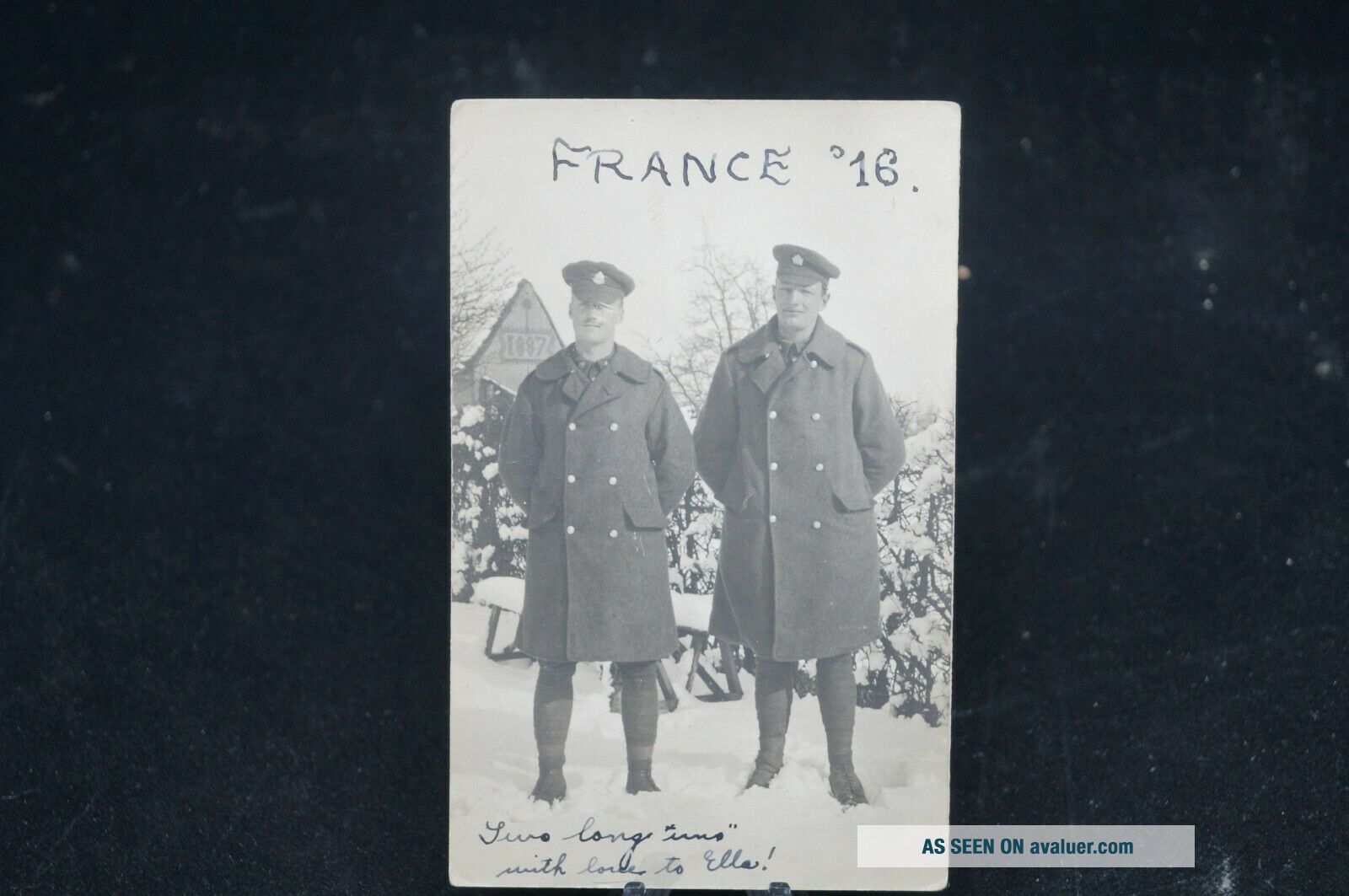 WW1 Canadian CEF France 1916 Soldiers Photo Postcard | #409278