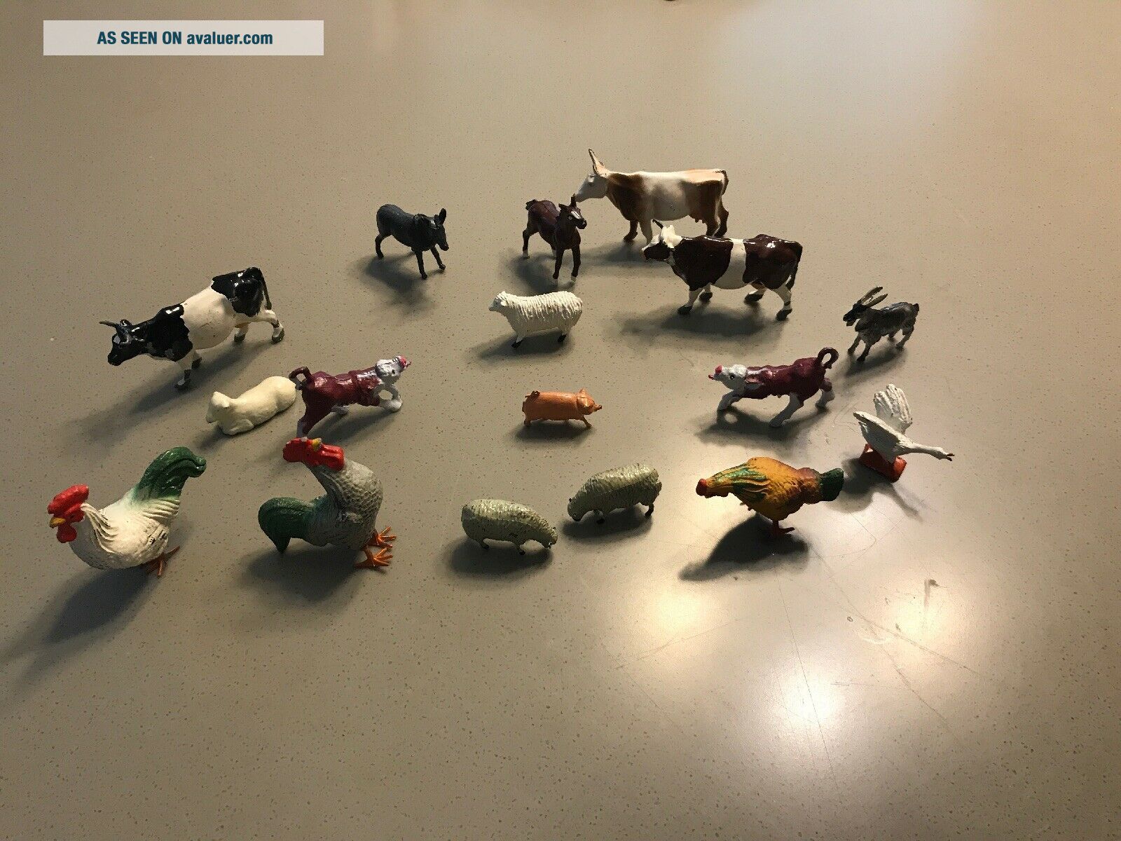 Vintage Britain Metal Lead Farm Animals 17 Total | #433501