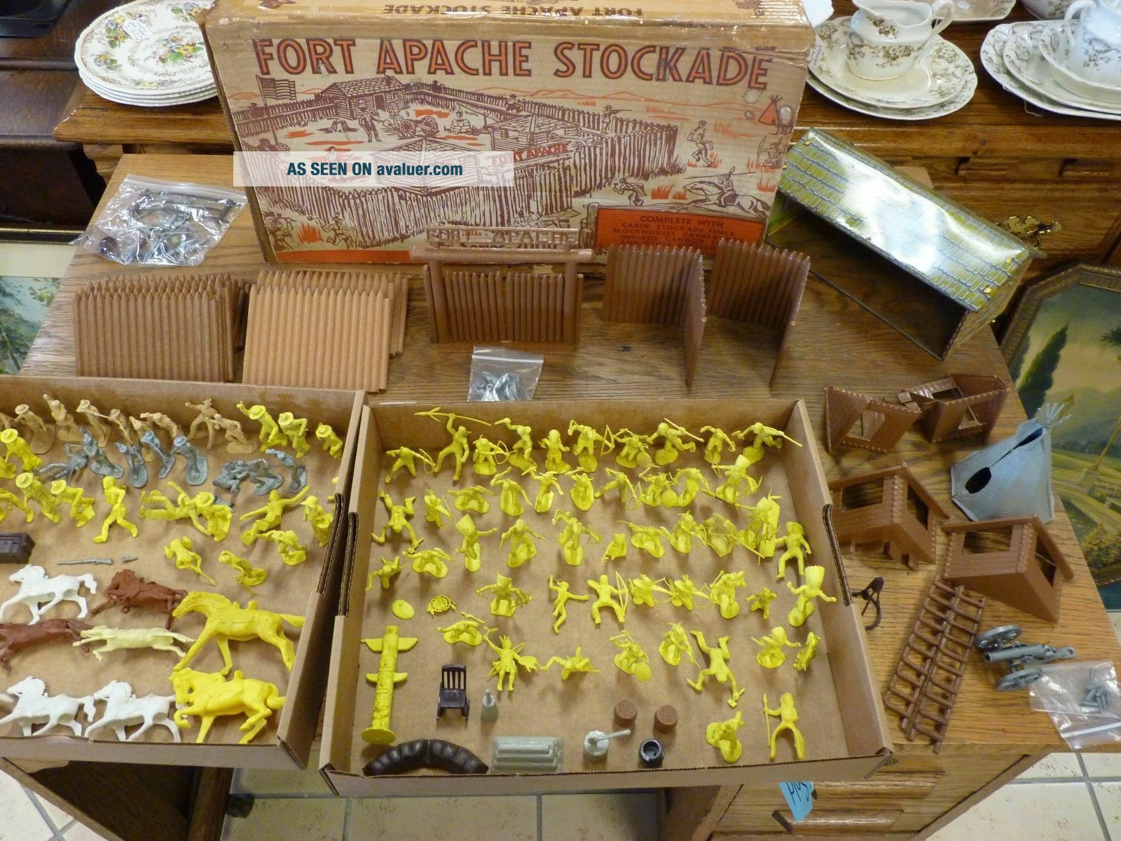 Vintage 1950s Marx Fort Apache Stockade Play Set Series 2000 3660 VERY ...