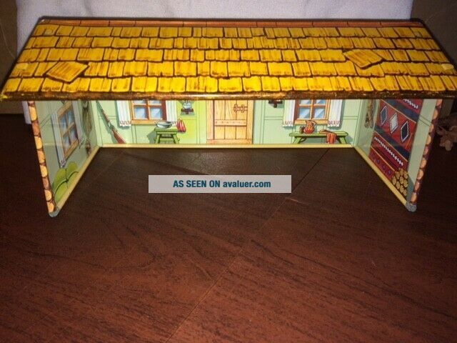 Crooked Horseshoe Tin Litho Cabin - Marx Toys 1950s | #439206