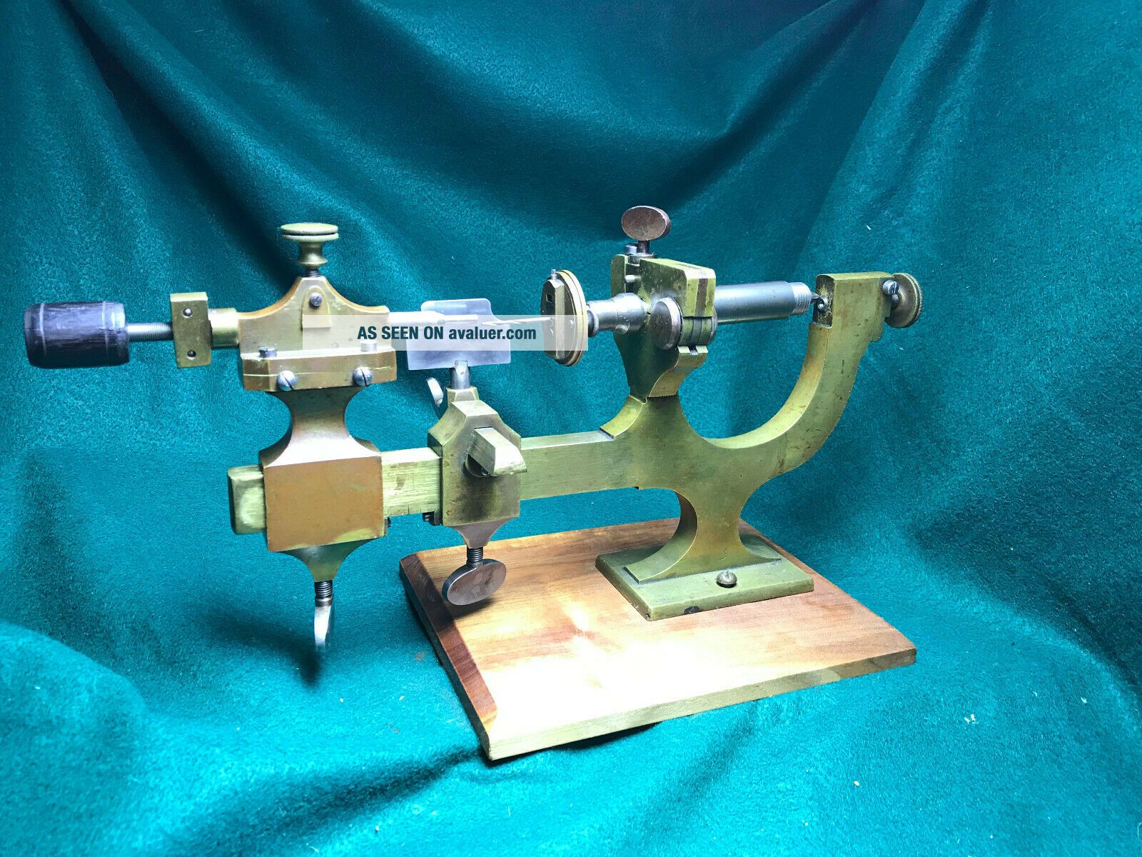 Large Antique Brass Horologist Lathe Tool Watch Clock Maker | #443844