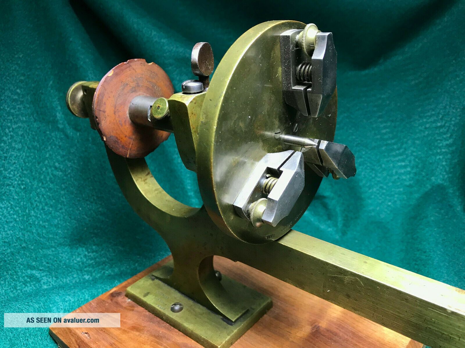 Large Antique Brass Horologist Lathe Tool Watch Clock Maker | #443844