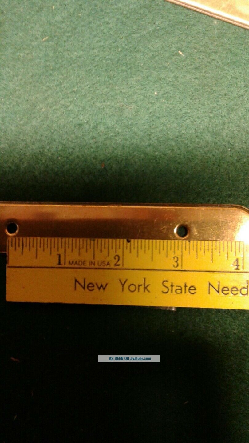 6 BACK PLATES For Handles Pulls Antique BrassTone Cabinet Drawer Retro ...