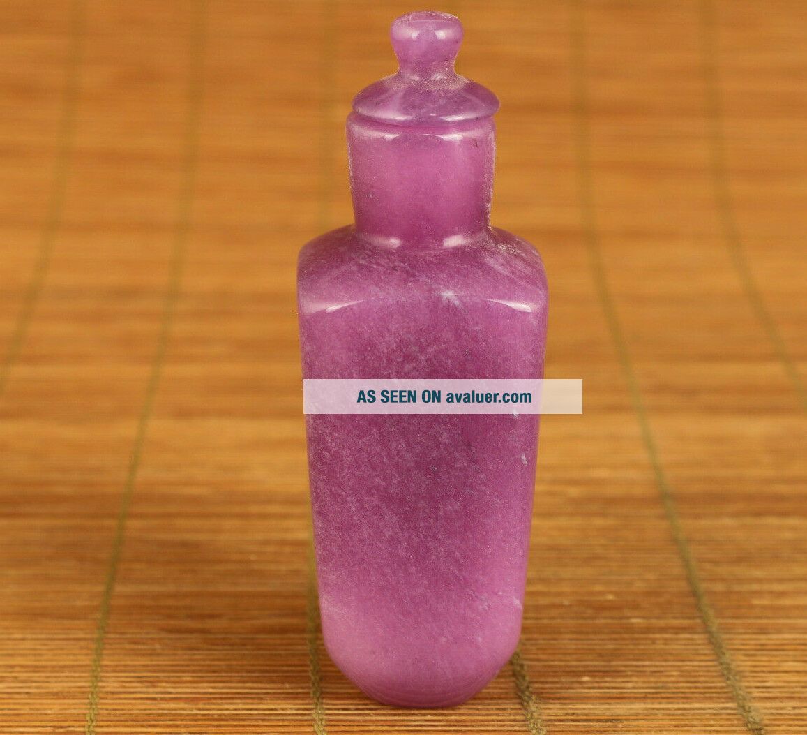 Only One Old Purple Jade Jadeite Snuff Bottle Noble Gift | #483931
