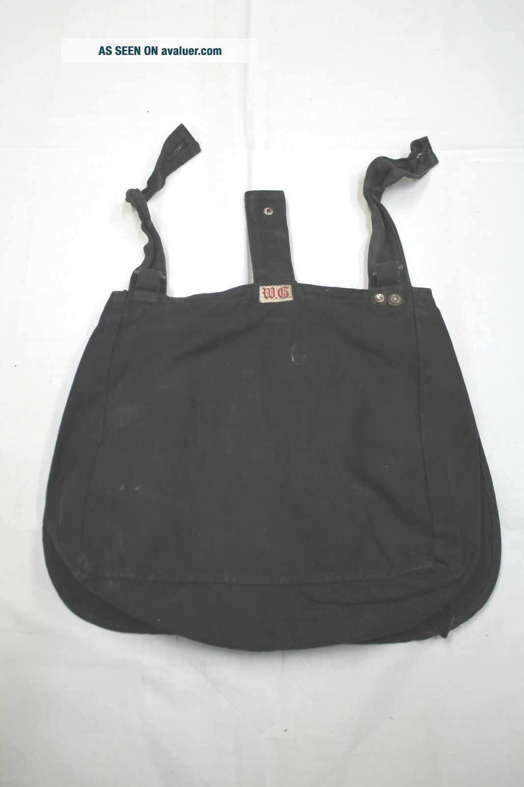 WW2 German BDM HJ Fire Political Black Bread Bag | #487413