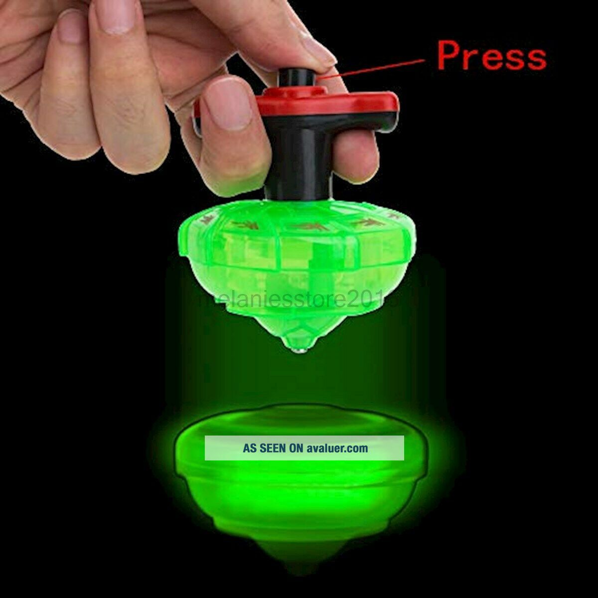 PROLOSO 12 Pack LED Spinning Tops Light Up Spinner Flashing UFO With ...