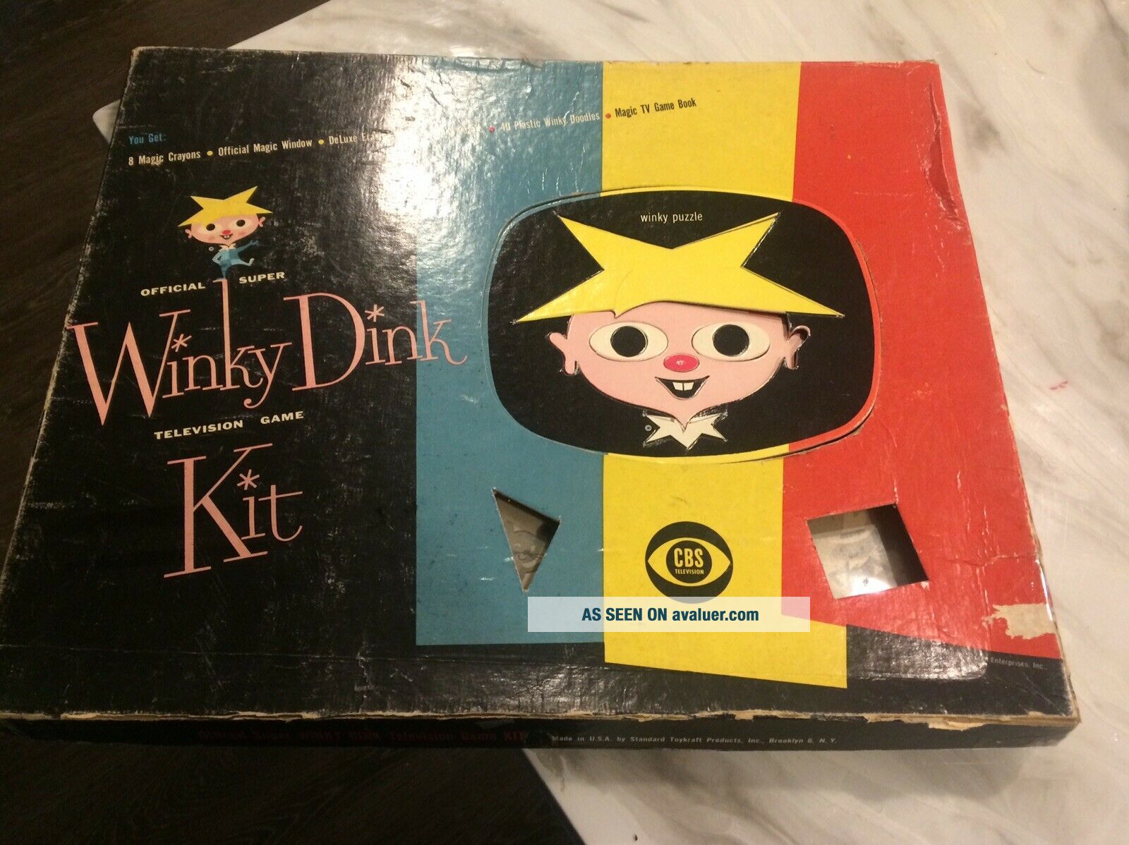 Vintage 1950’s Official Winky Dink Television Game Kit - Very HTF - L ...