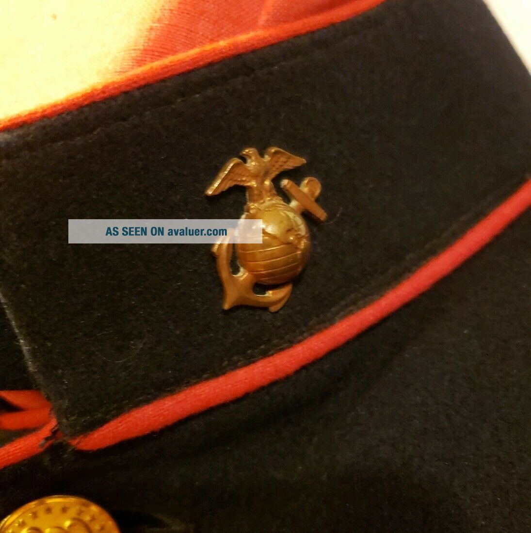 WWII USMC Dress Blue Blouse 5th Marine Division IWO JIMA Exc W EGAs ...