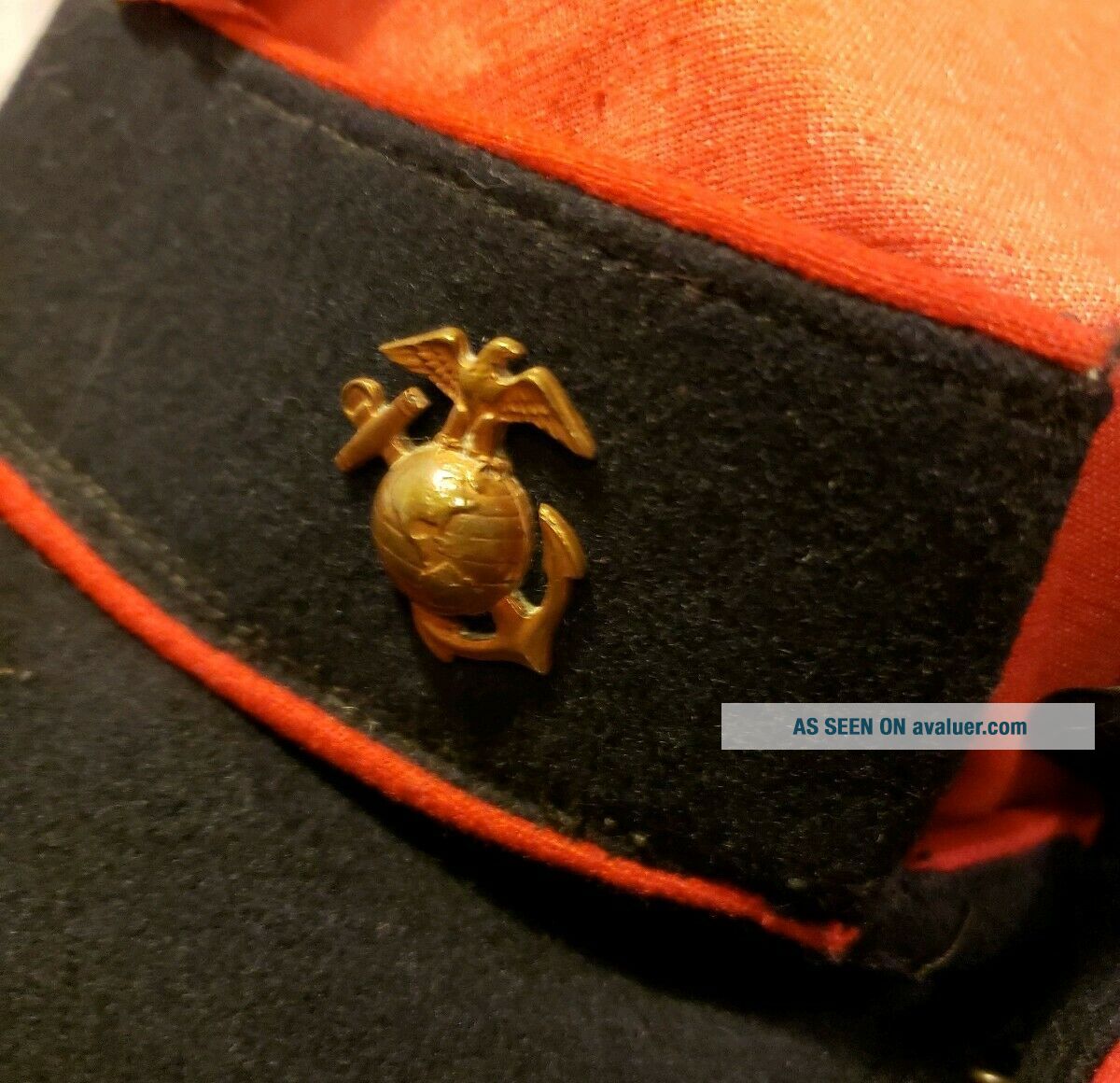 WWII USMC Dress Blue Blouse 5th Marine Division IWO JIMA Exc W EGAs ...