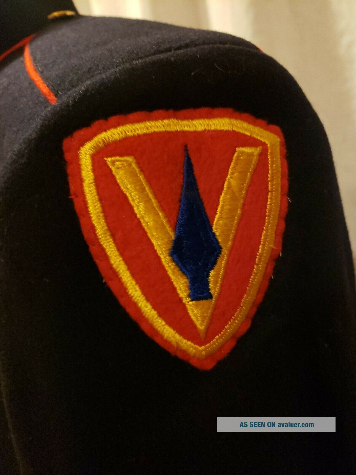 WWII USMC Dress Blue Blouse 5th Marine Division IWO JIMA Exc W EGAs ...