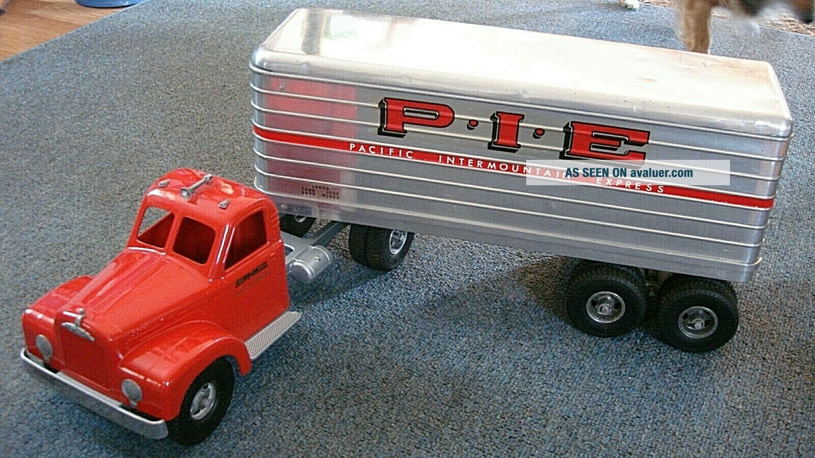 Smith Miller B Mack PIE Semi Truck And Trailer Vintage Metal Toy | #501583