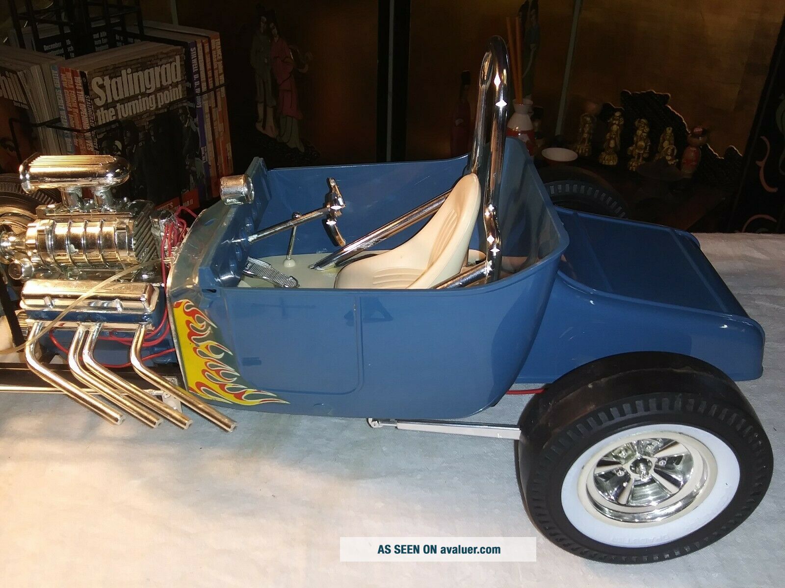 1963 Monogram The Big Drag 1/8th Scale Roadster Built With Accessories ...