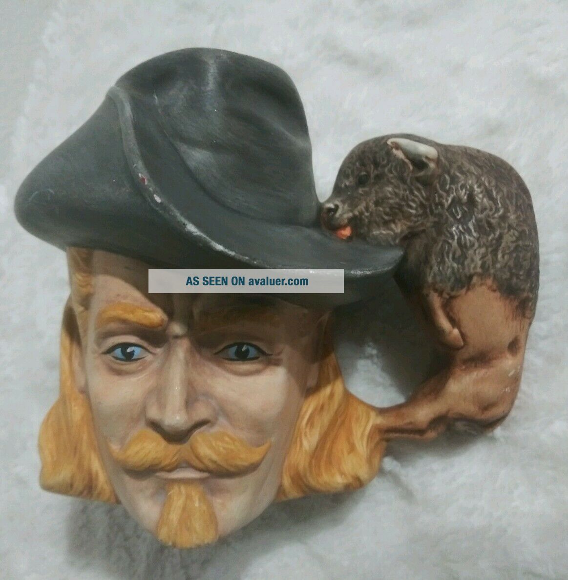 Vintage 1970 ' S Ceramic Buffalo Bill Cody Cowboy Head Toby Mug Byron ...