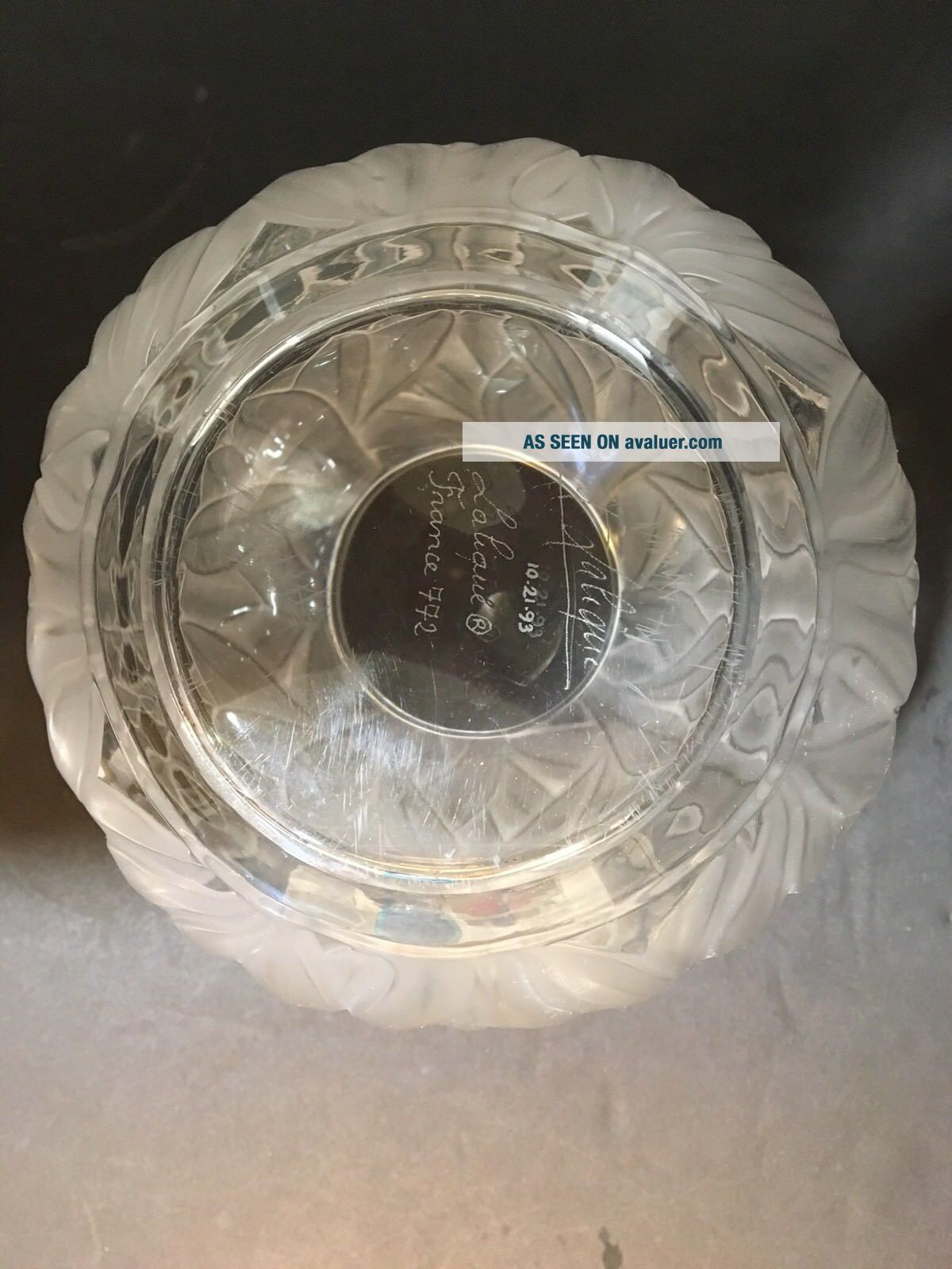 RARE Lalique Ltd. Edition " Tanzania " Zebra Vase Etched Marie - Claude ...