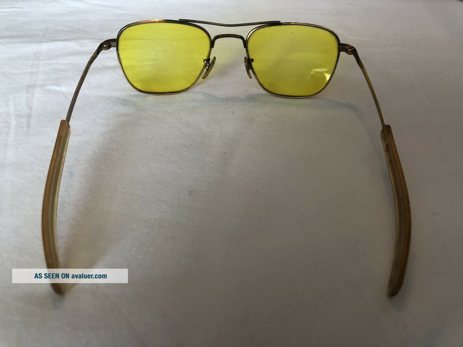 Vintage AO American Optical Aviator 1 - 10 12K GF Gold Filled Amber ...