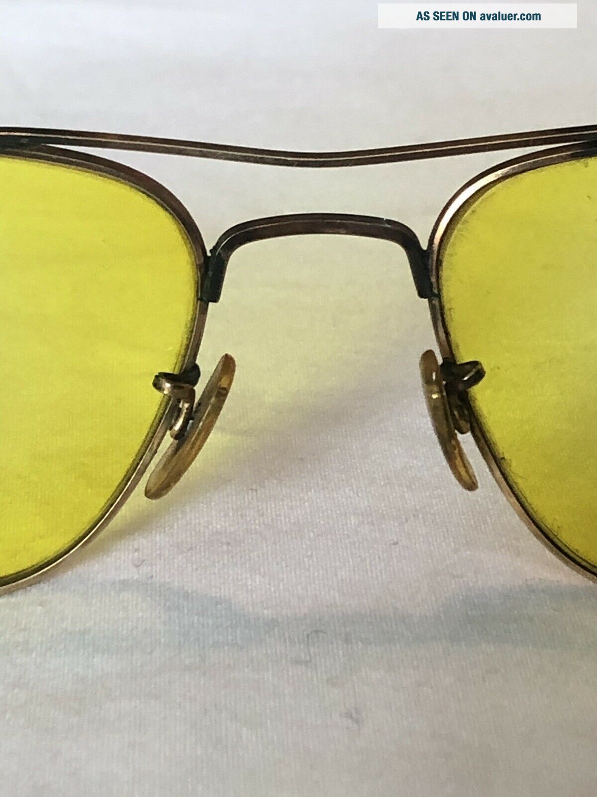 Vintage AO American Optical Aviator 1 - 10 12K GF Gold Filled Amber ...