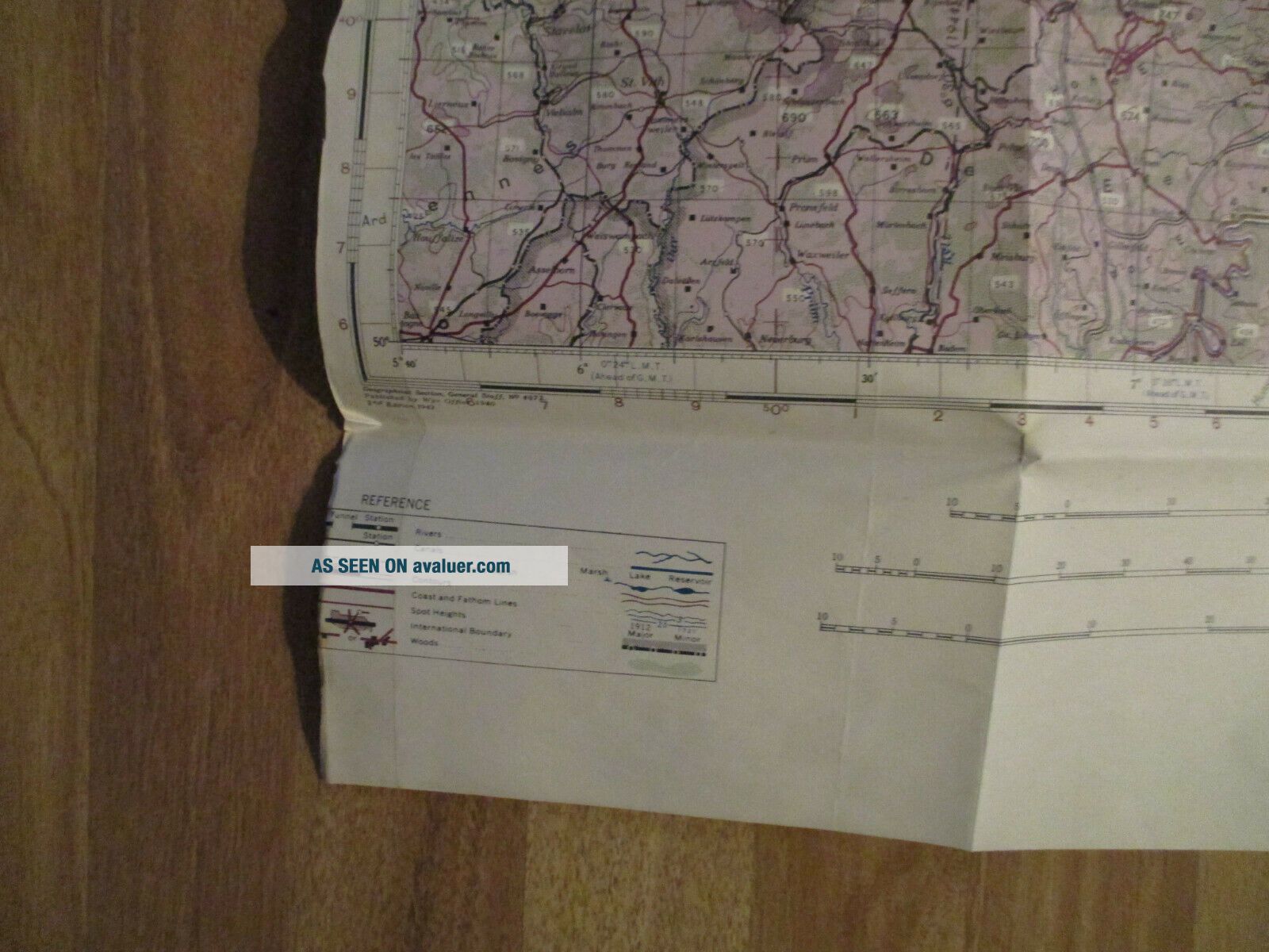 WW2 ERA U S ARMY AIR CORPS MAP OF FRANKFURT. FROM WW2 AVIATOR. PATCH ...