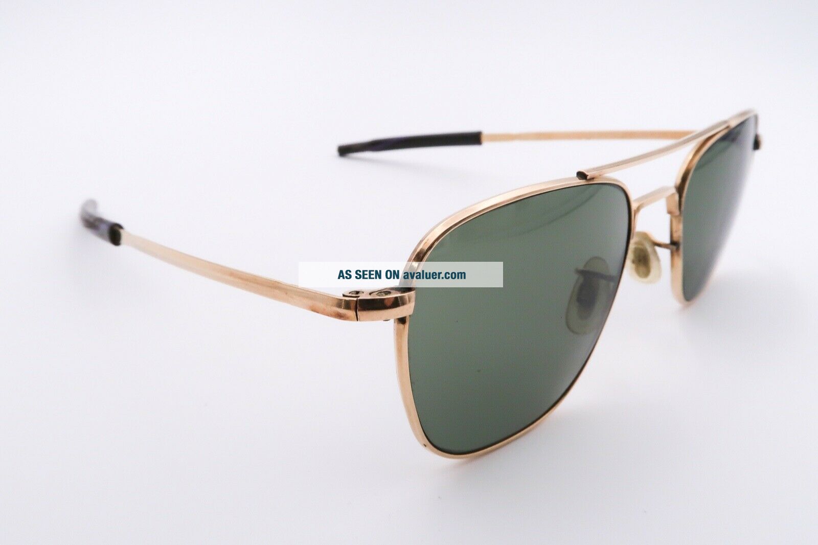 Welsh MFG 1/10 12K GF Gold 5 1/2 Vintage 52mm Aviator Sunglasses Frames ...