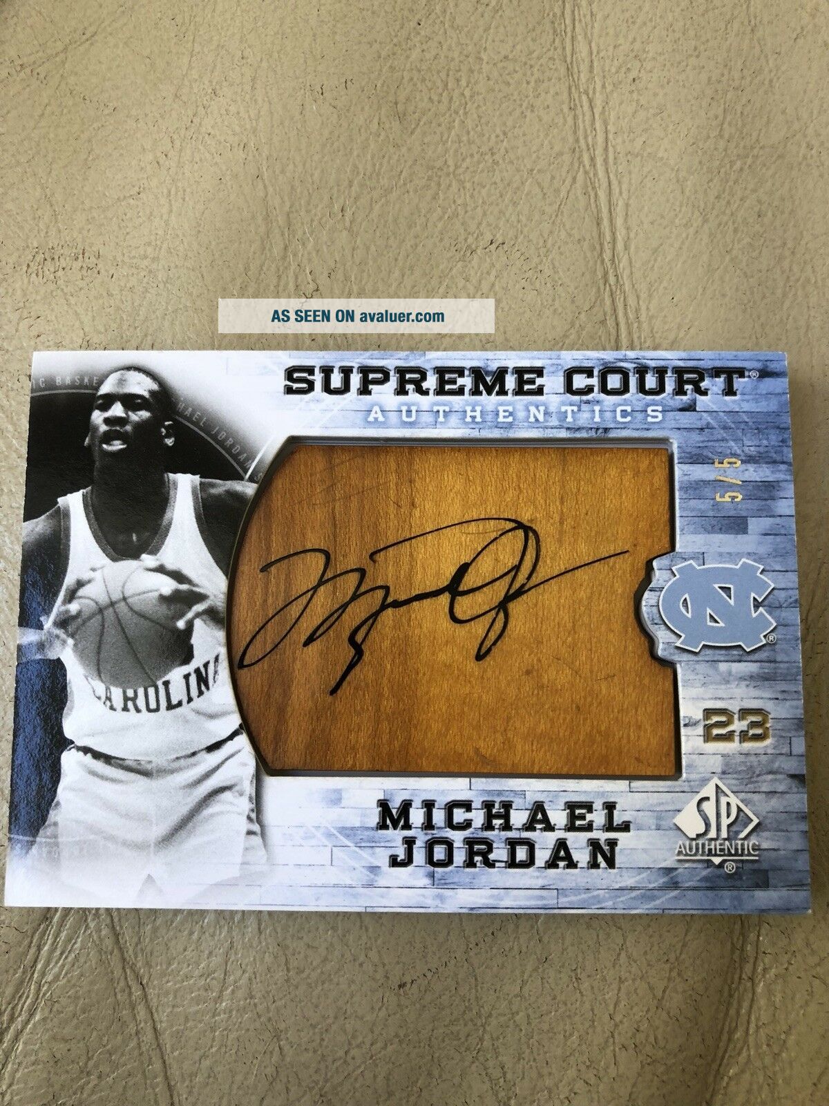 2010 - 11 SP Authentic Game Court Michael Jordan Autograph 5/5 Rare ...