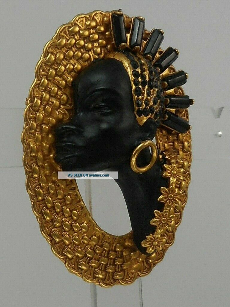 ASKEW LONDON BLACKAMOOR /YOUNG GIRL OVAL BROOCH | #586595