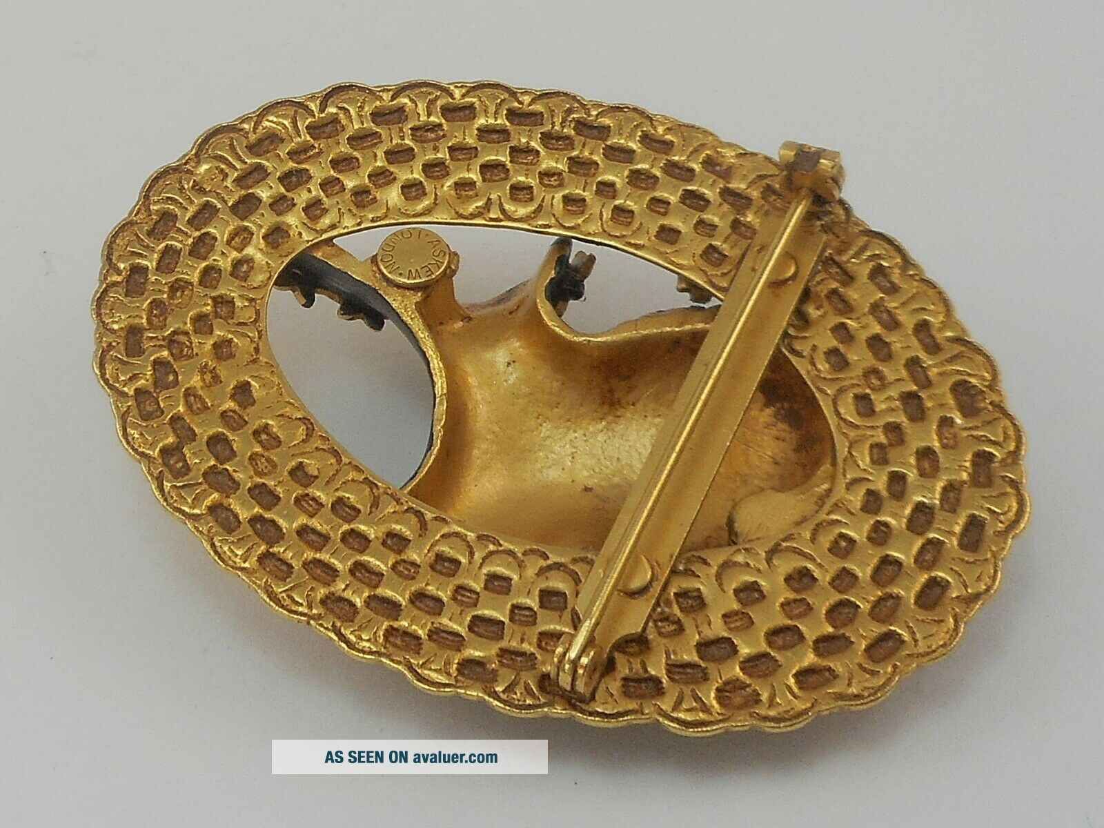 ASKEW LONDON BLACKAMOOR /YOUNG GIRL OVAL BROOCH | #586595