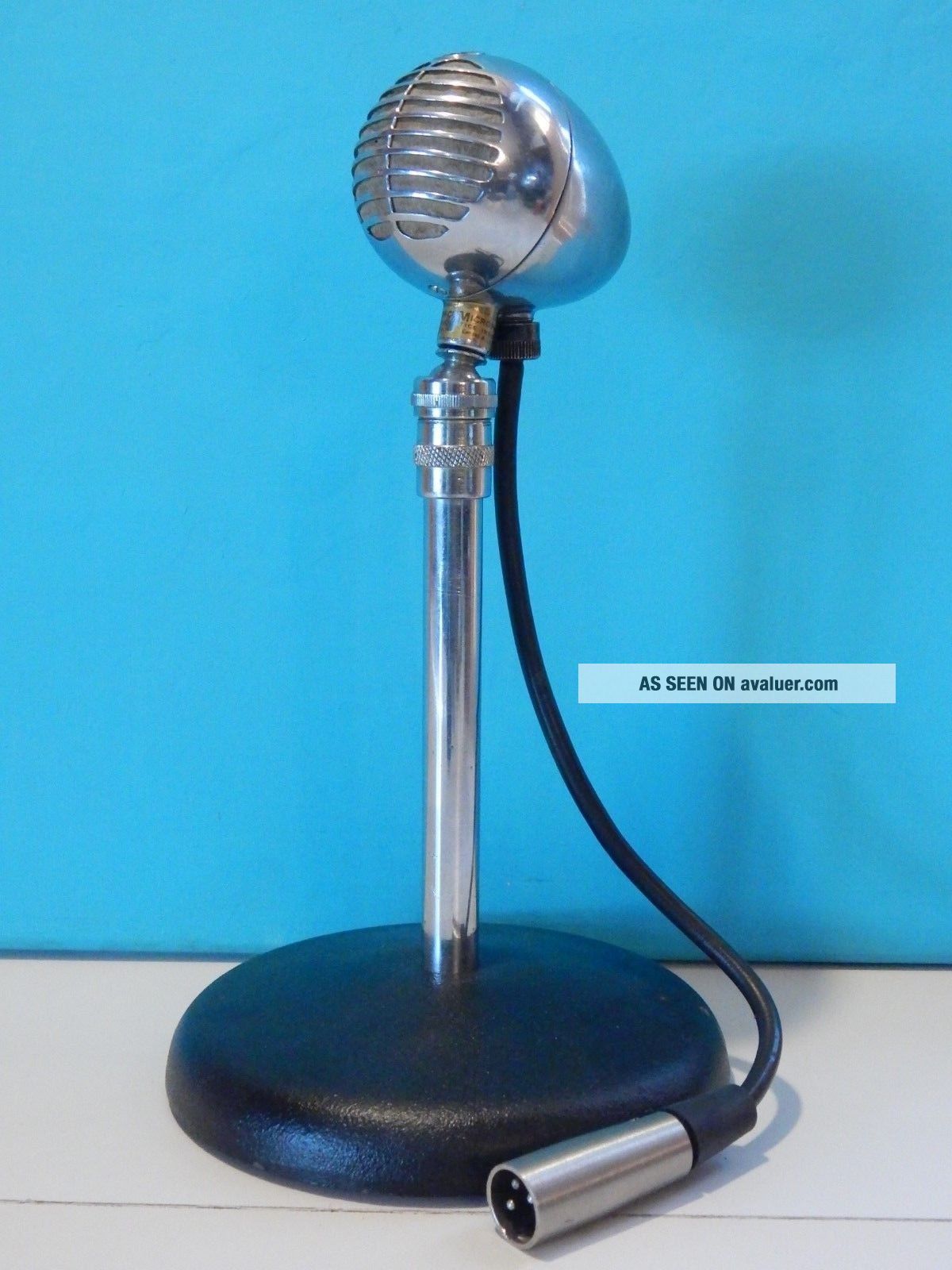 Vintage 1950S RCA MI - 6228 Aerodynamic Microphone And Stand Shure ...