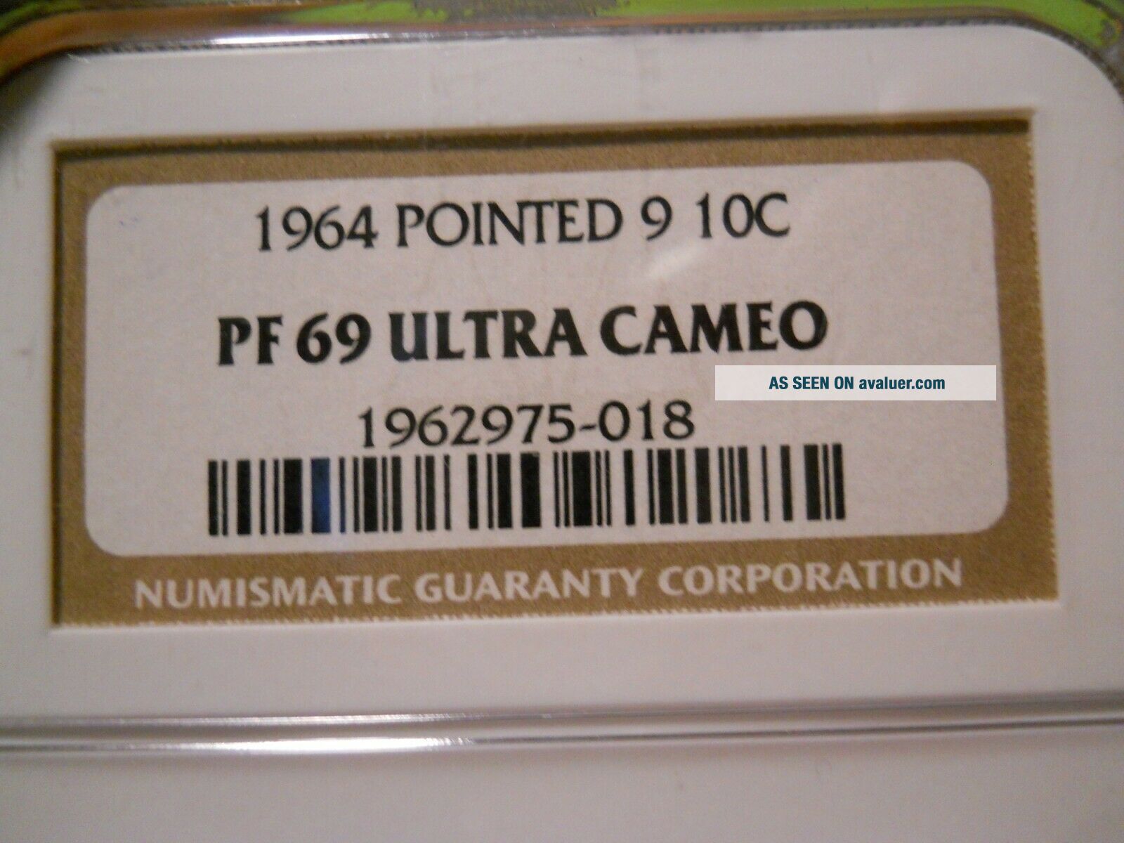 1964 Roosevelt Dime Pointed 9 NGC PF69 Ultra Cameo Blast White PR69 ...