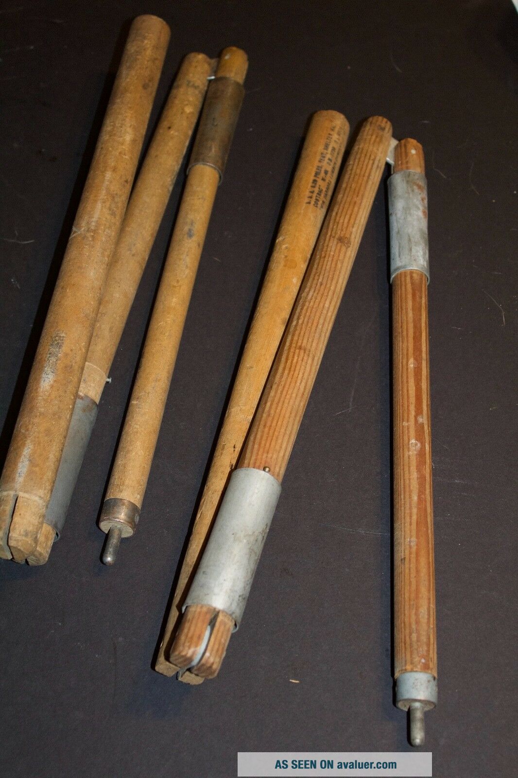 WWII Set Of TWO Early War Folding Tent Poles For Shelter 1/2 | #597940