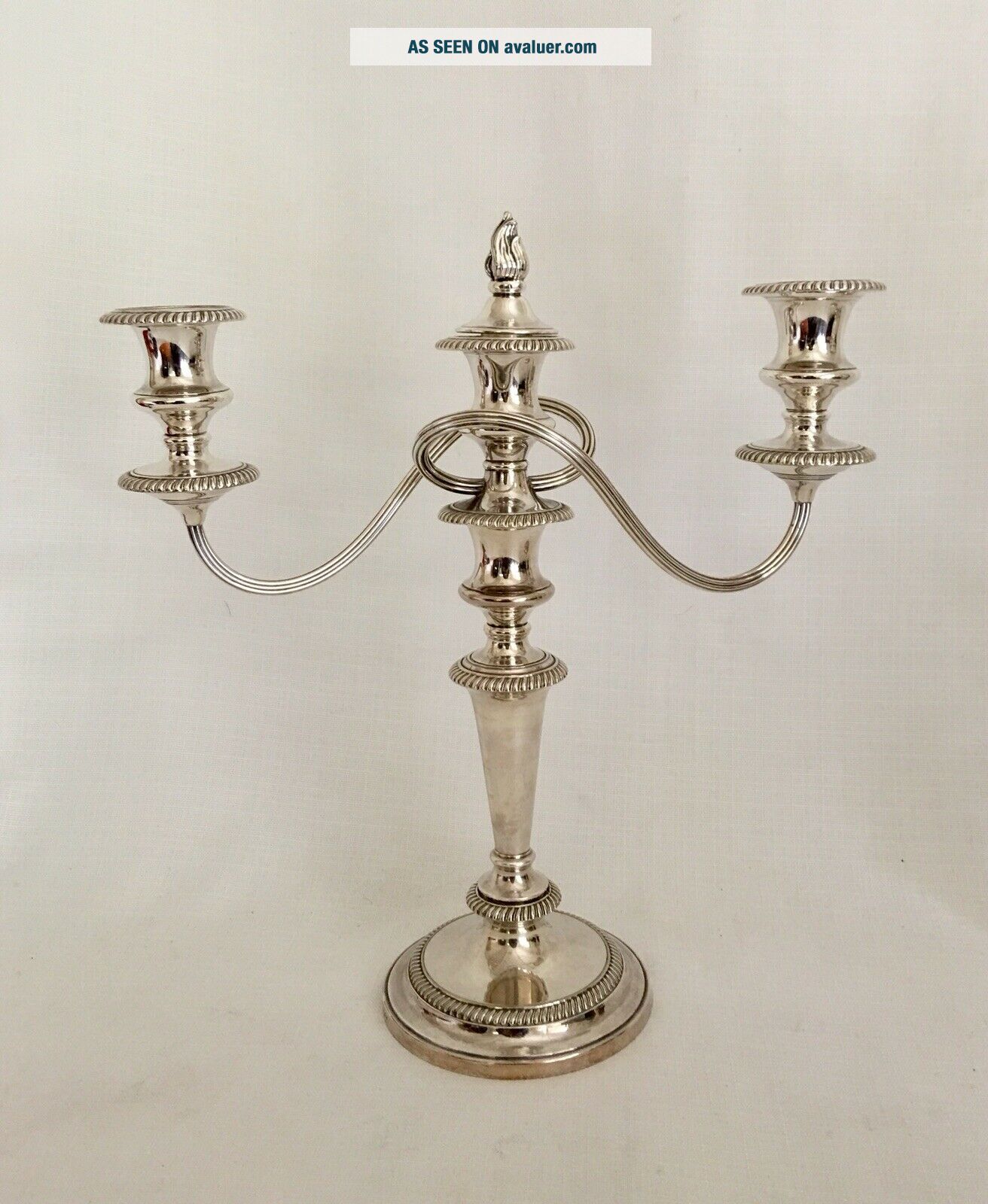 Gorgeous Pair Barker Ellis Silver On Copper 3 Light Candelabras Circa ...