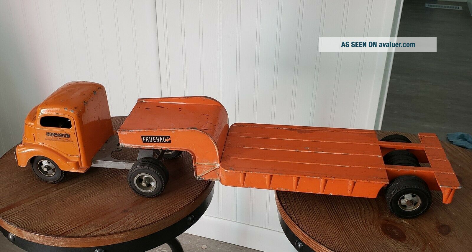 Vintage Smith Miller Toy Trucks Lowboy Truck And Trailer | #619734