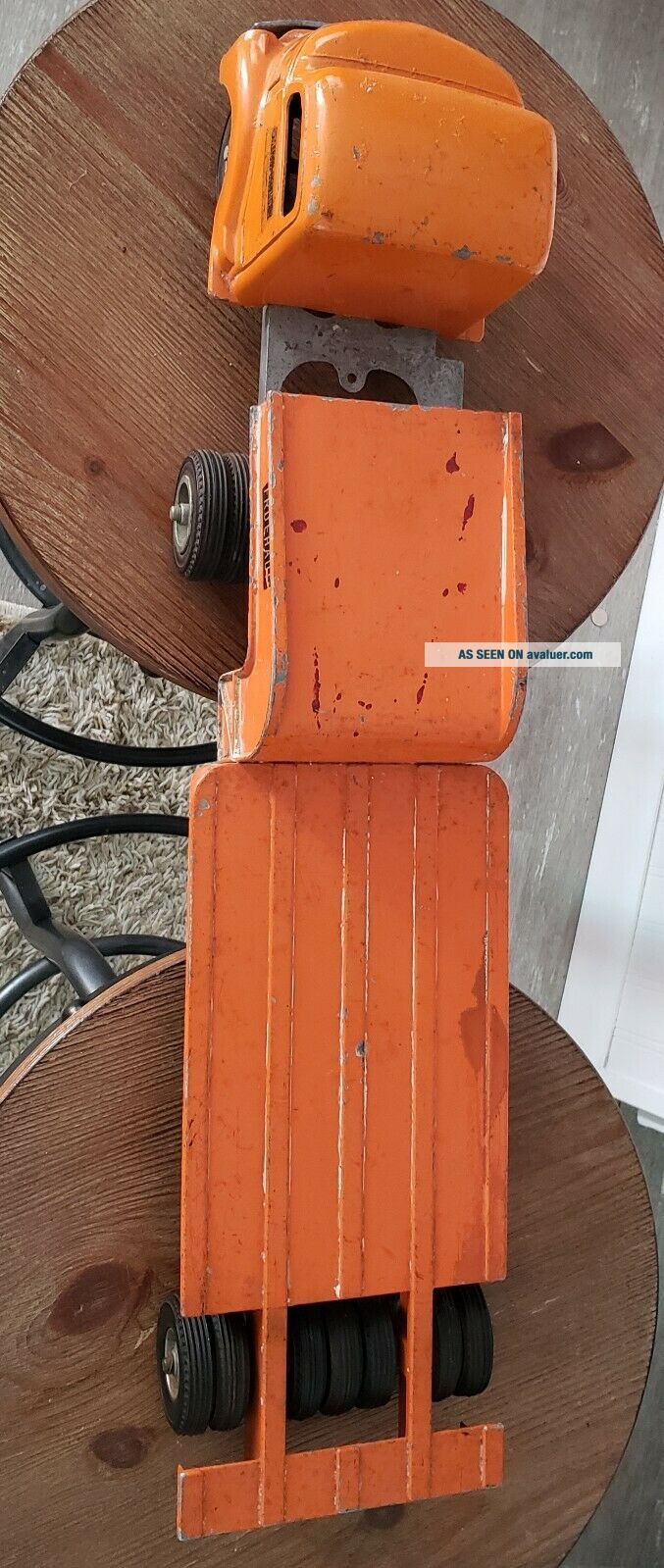 Vintage Smith Miller Toy Trucks Lowboy Truck And Trailer | #619734